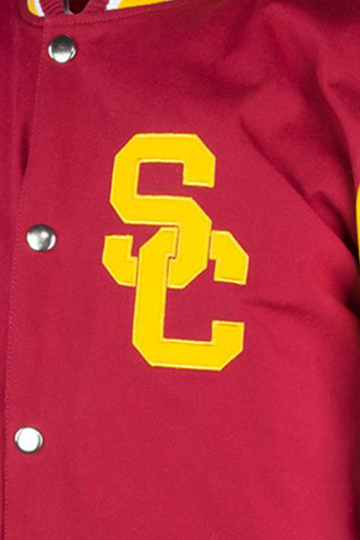USC Trojans Cardinal Varsity Jacket - USA Jacket Store