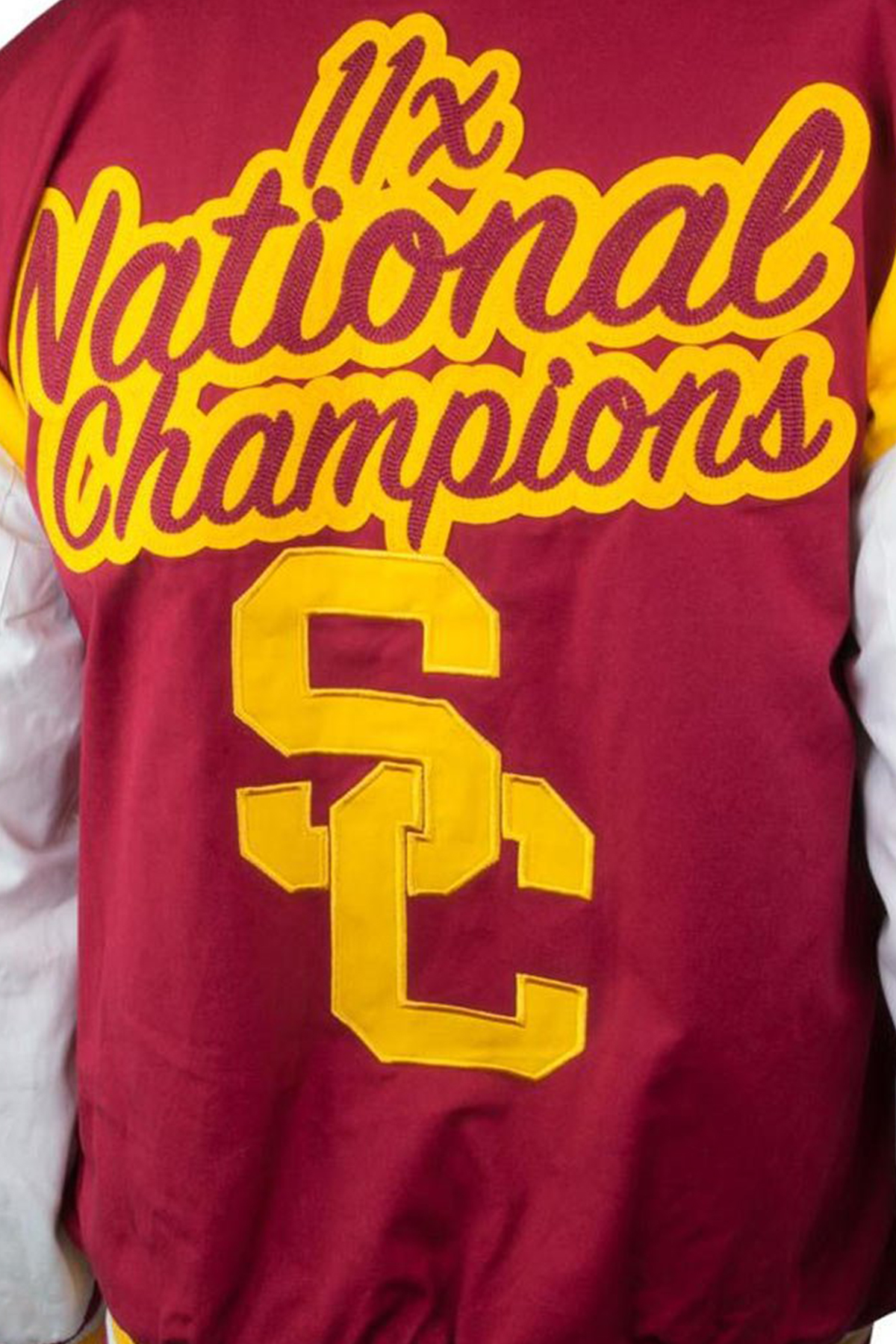 USC Trojans Cardinal Varsity Jacket - USA Jacket Store