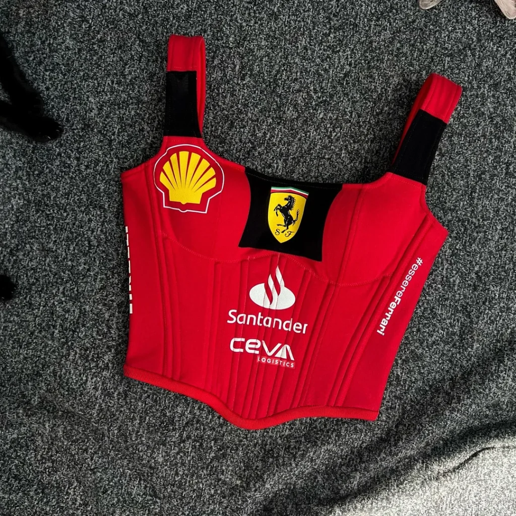 F1 Driver Ferrari Women Corset Top